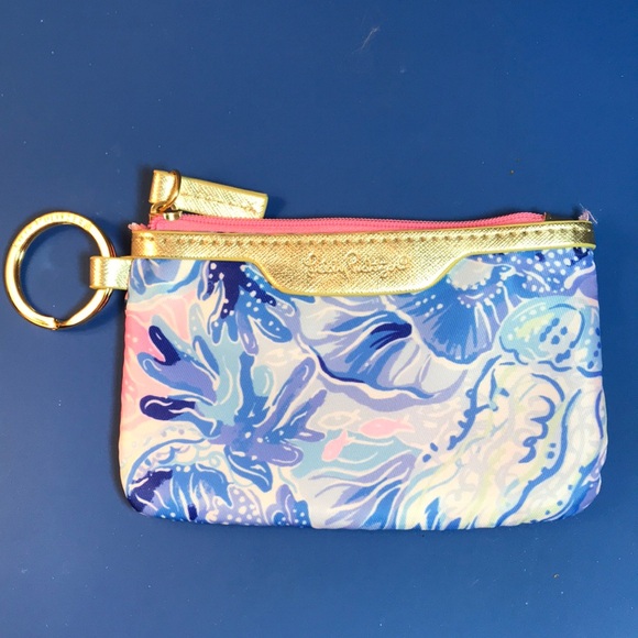 Lilly Pulitzer | Bags | Lilly Pulitzer Id Case Zip Coin Card Money Case ...